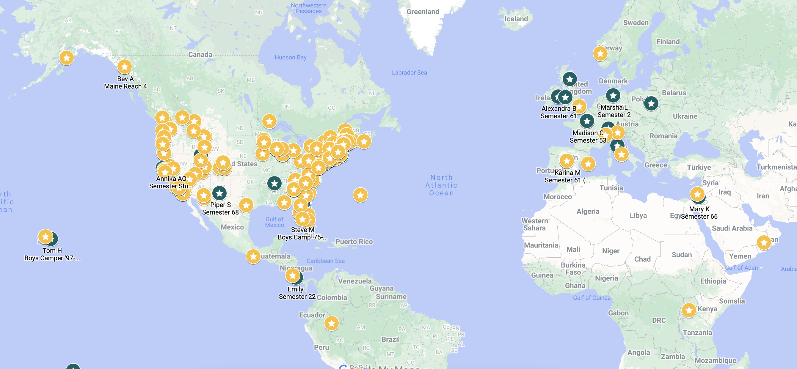 Find Friends on our Updated Alumni Map - Chewonki